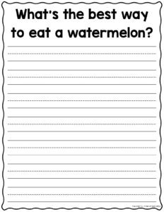 Watermelon Paper Craft Activity and Creative Writing - A Dab of Glue ...