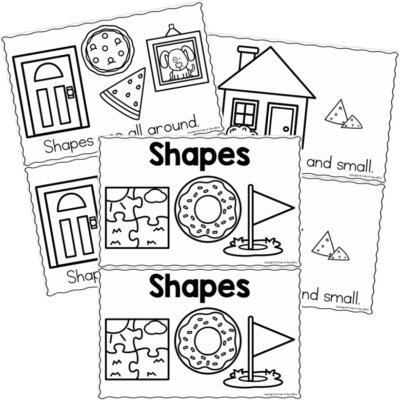 Shapes Emergent Reader - A Dab of Glue Will Do