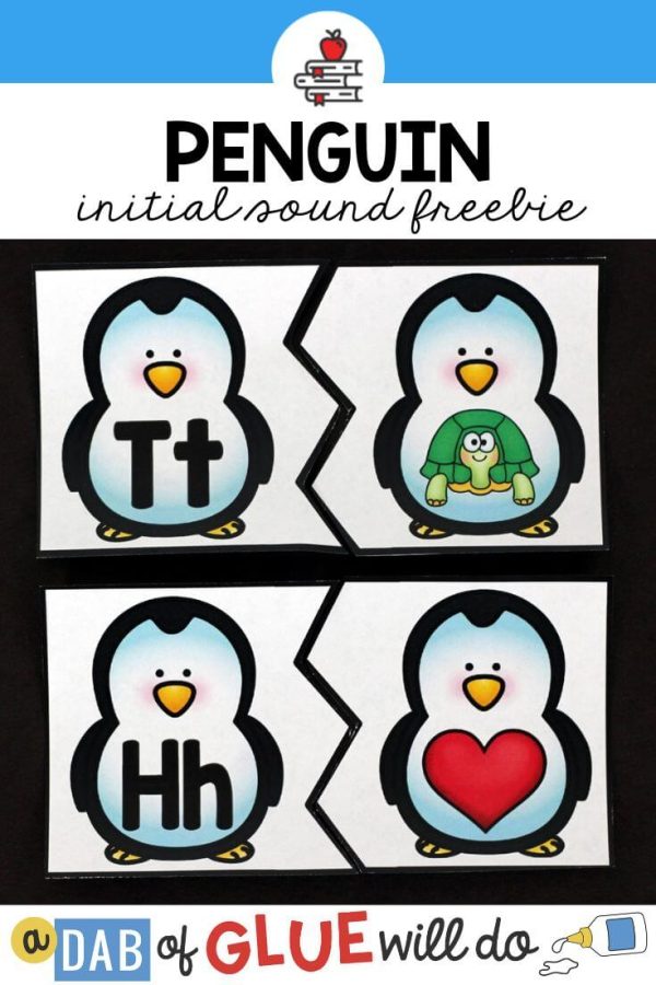Initial Sound Penguin Puzzles