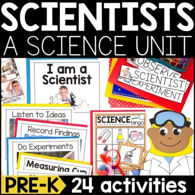 I am a Scientist Unit for PreK - A Dab of Glue Will Do