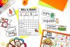 First Grade Math and Literacy Centers for November