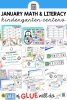 Kindergarten Math and Literacy Centers for January