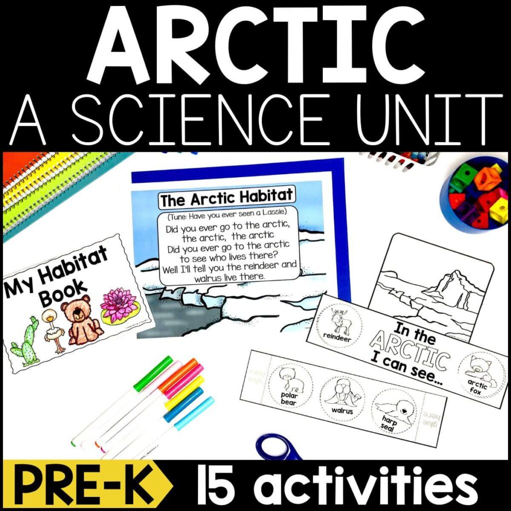 Arctic Habitat for PreK - A Dab of Glue Will Do
