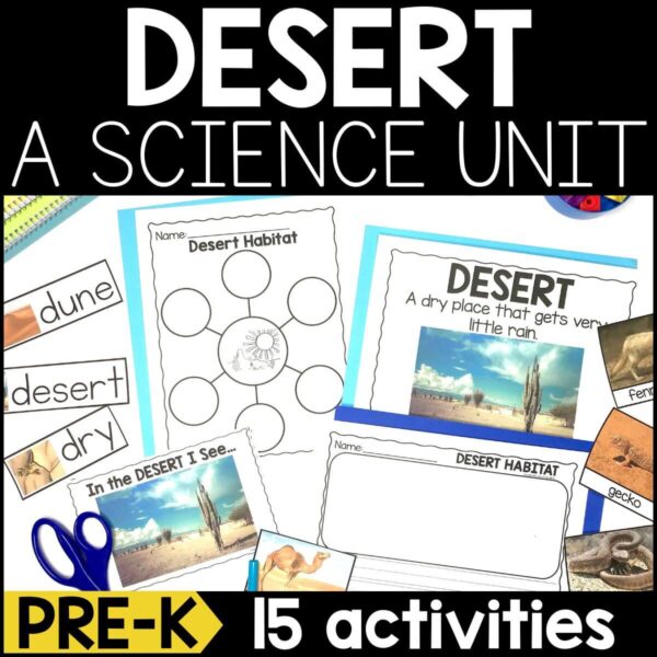 Desert Habitat for PreK - A Dab of Glue Will Do