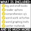 CVC Decodable Readers with Word Work Bundle - A Dab of Glue Will Do