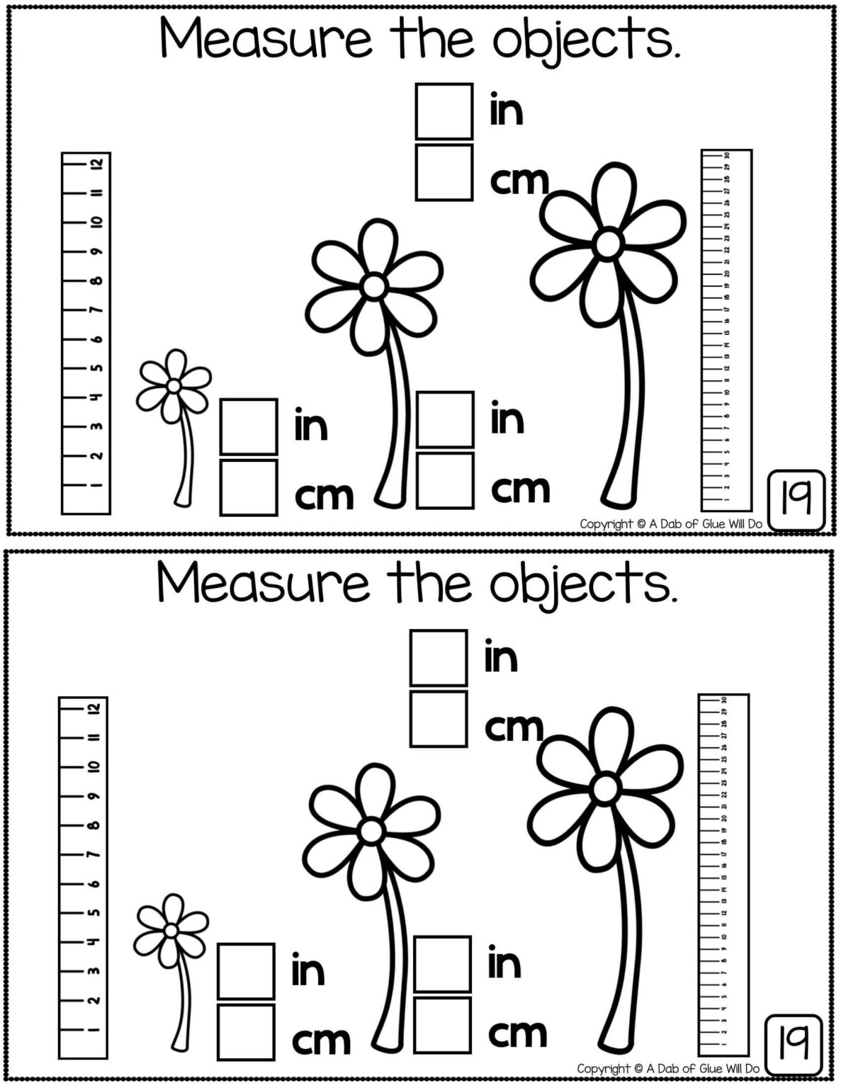 April Daily Math Review Journal for First Grade - A Dab of Glue Will Do