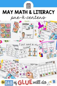 Fun-filled May Math and Literacy Centers for Pre-K