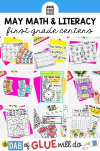 May-Themed Math and Literacy Centers for First Grade