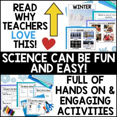 Winter Season Unit for Kindergarten - A Dab of Glue Will Do