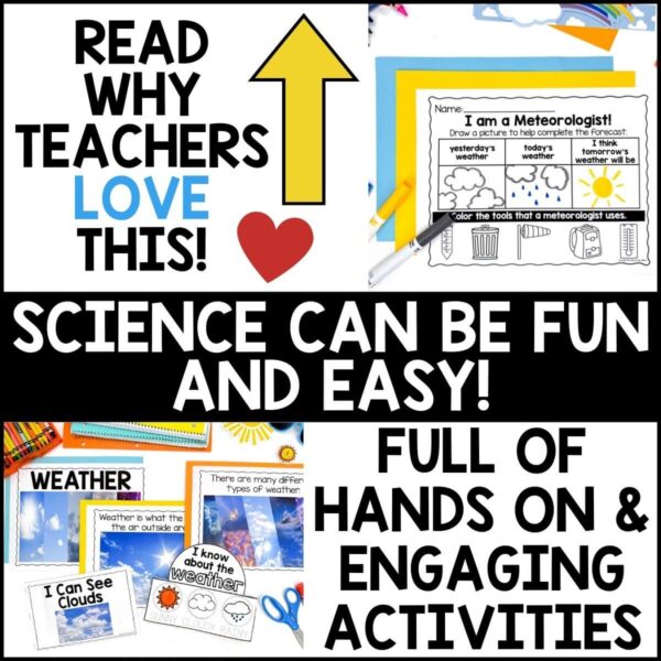 Weather Science Unit for PreK - A Dab of Glue Will Do