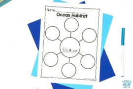 Pre-K Ocean Habitat Science Unit - A Dab of Glue Will Do