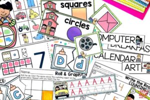 Back to School with August Math & Literacy Centers for Pre-K