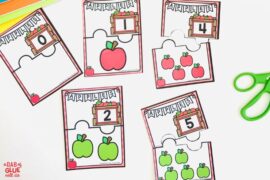 Hands-On September Math and Literacy Centers for Pre-K