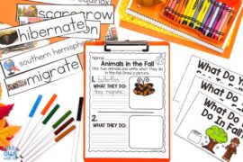 Kindergarten Fall Season Science Unit - A Dab of Glue Will Do