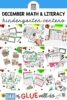 Festive-Themed December Kindergarten Math & Literacy Centers