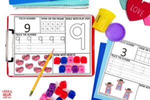 February Learning with Pre-K Math and Literacy Centers