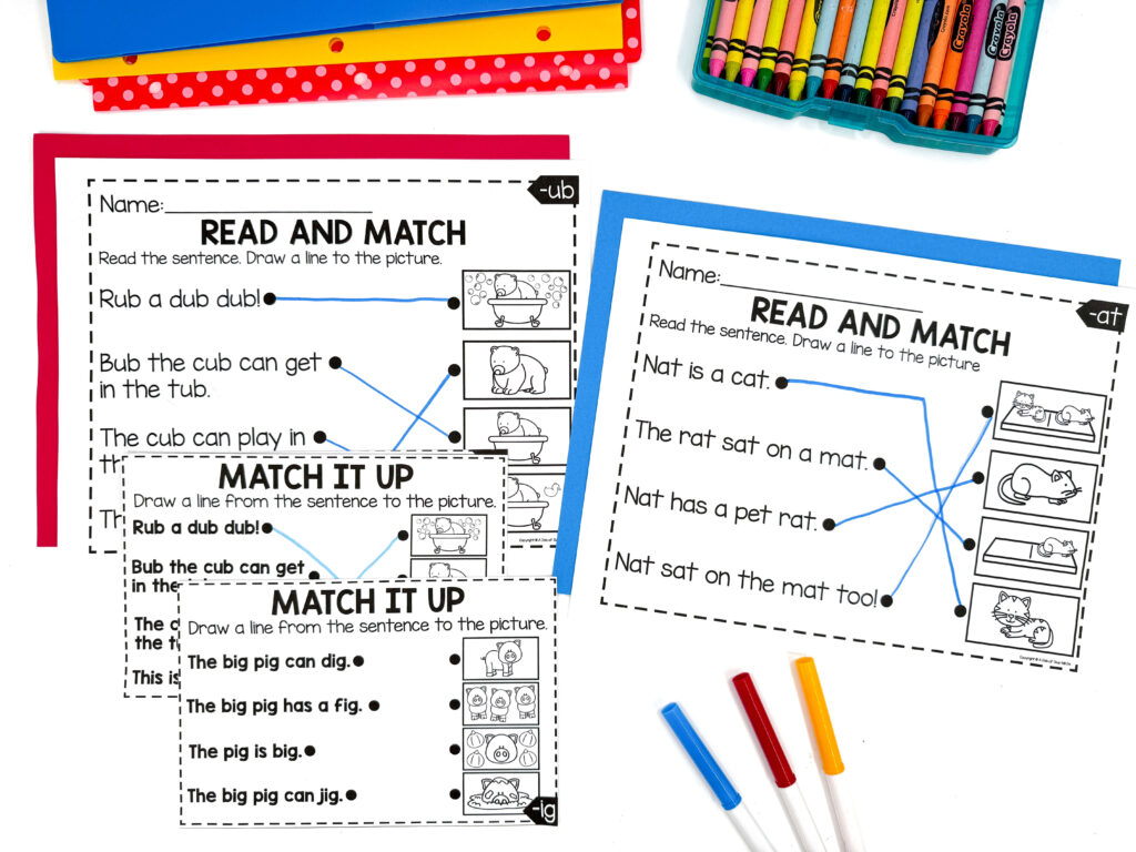 Decodable Readers with Word Work Mega Bundle - A Dab of Glue Will Do