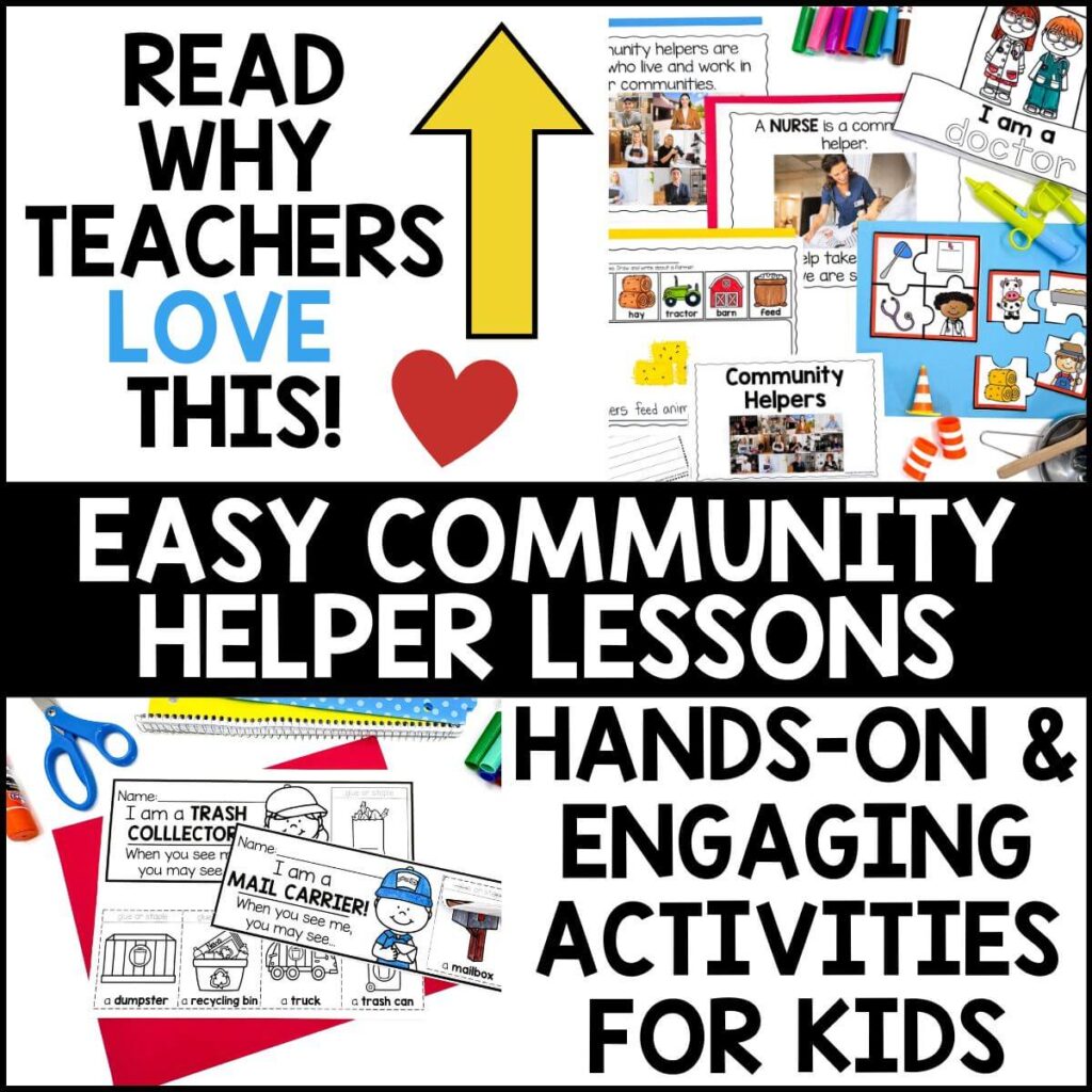 Community Helpers Coloring Pages, BINGO, Crafts, Worksheets, Emergent ...