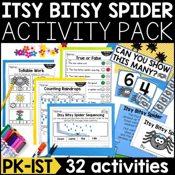 Itsy Bitsy Spider Activities - A Dab of Glue Will Do