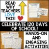 120 Days of School Activity Pack - A Dab of Glue Will Do