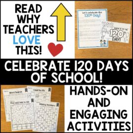 120 Days of School Activity Pack - A Dab of Glue Will Do