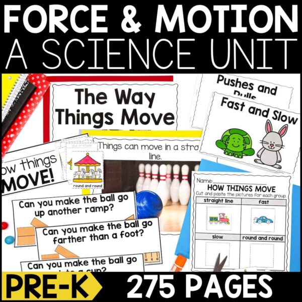 Force and Motion for Pre-K - A Dab of Glue Will Do