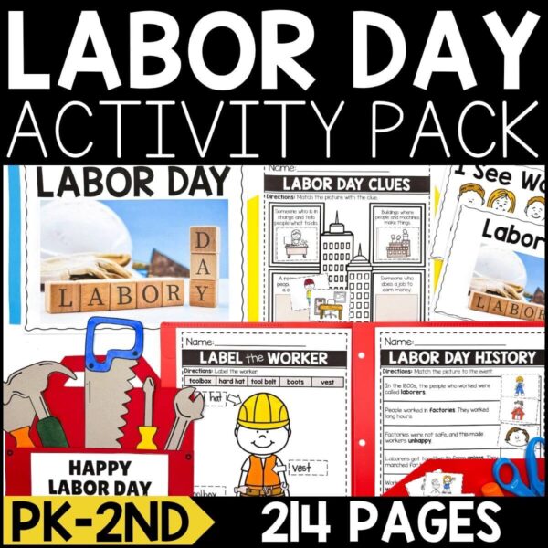 Labor Day Activity Pack - A Dab of Glue Will Do