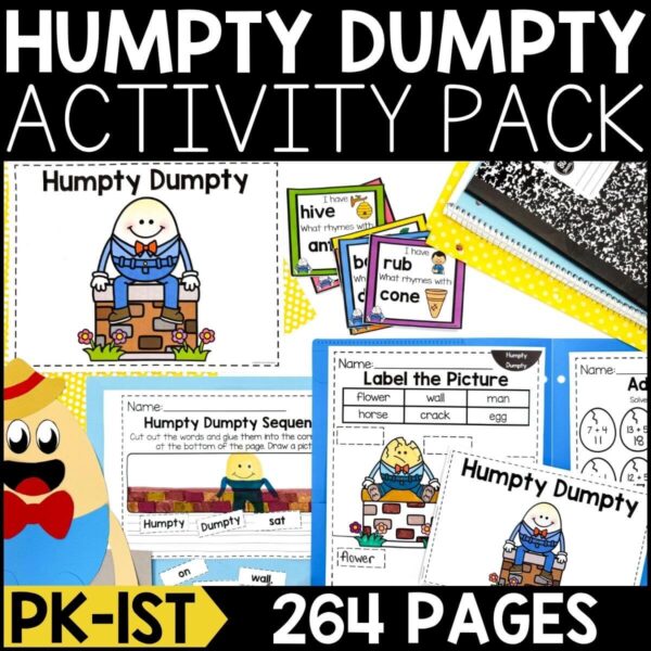 Humpty Dumpty Activity Pack - A Dab of Glue Will Do