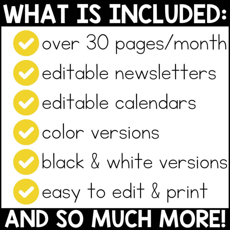 Newsletter Editable Pack Bundle - A Dab of Glue Will Do