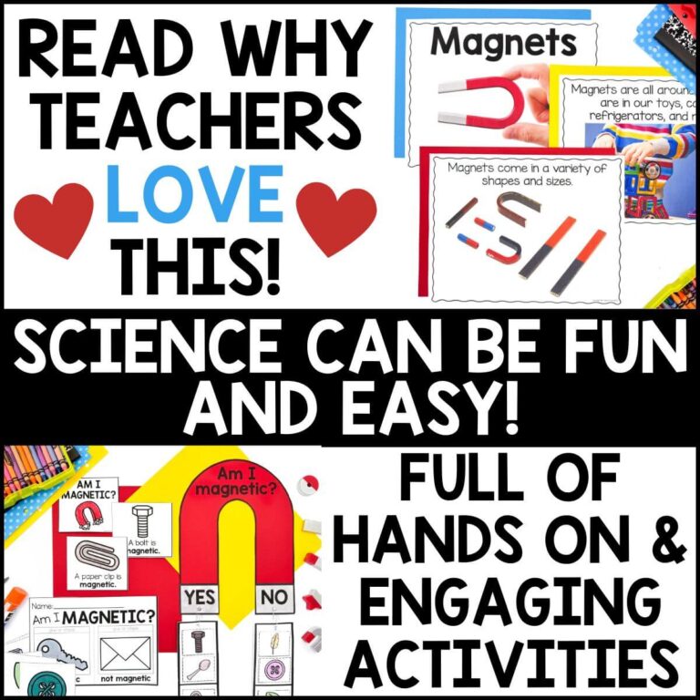 Magnets Science Unit for PreK - A Dab of Glue Will Do