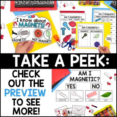 Magnets Science Unit for PreK - A Dab of Glue Will Do