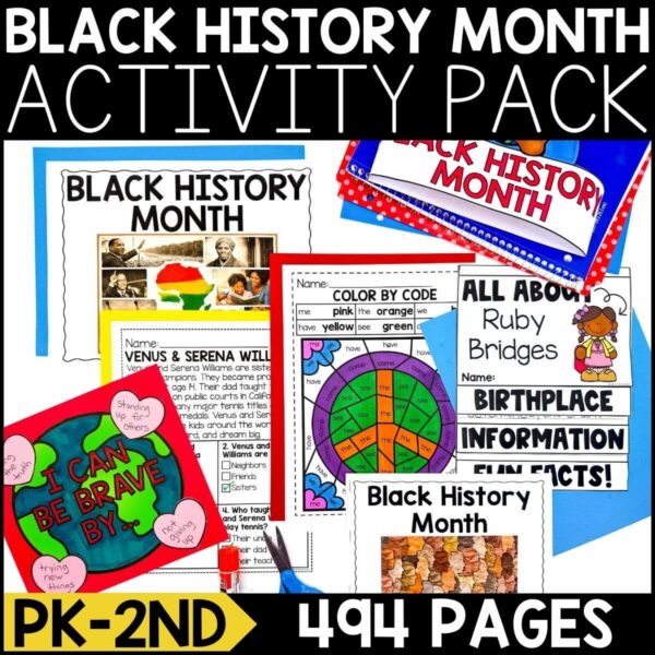 Black History Month Activity Pack - A Dab of Glue Will Do