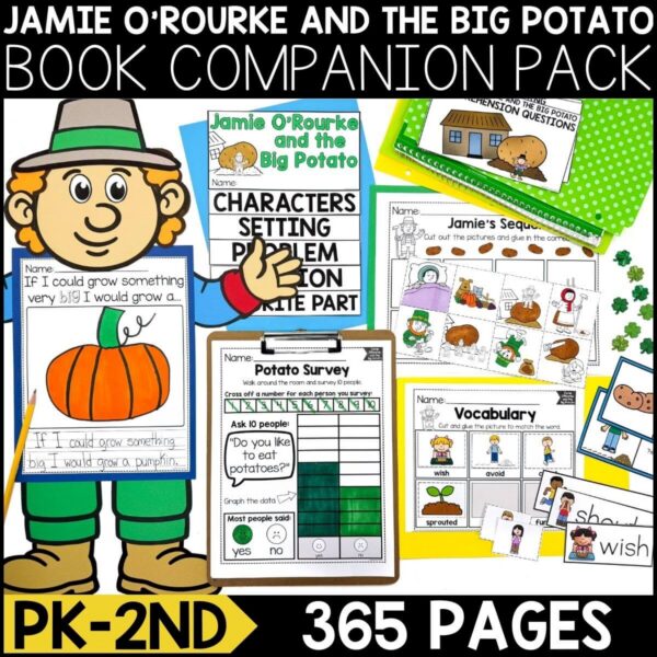 Jamie O'Rourke and the Big Potato Book Activities - A Dab of Glue Will Do